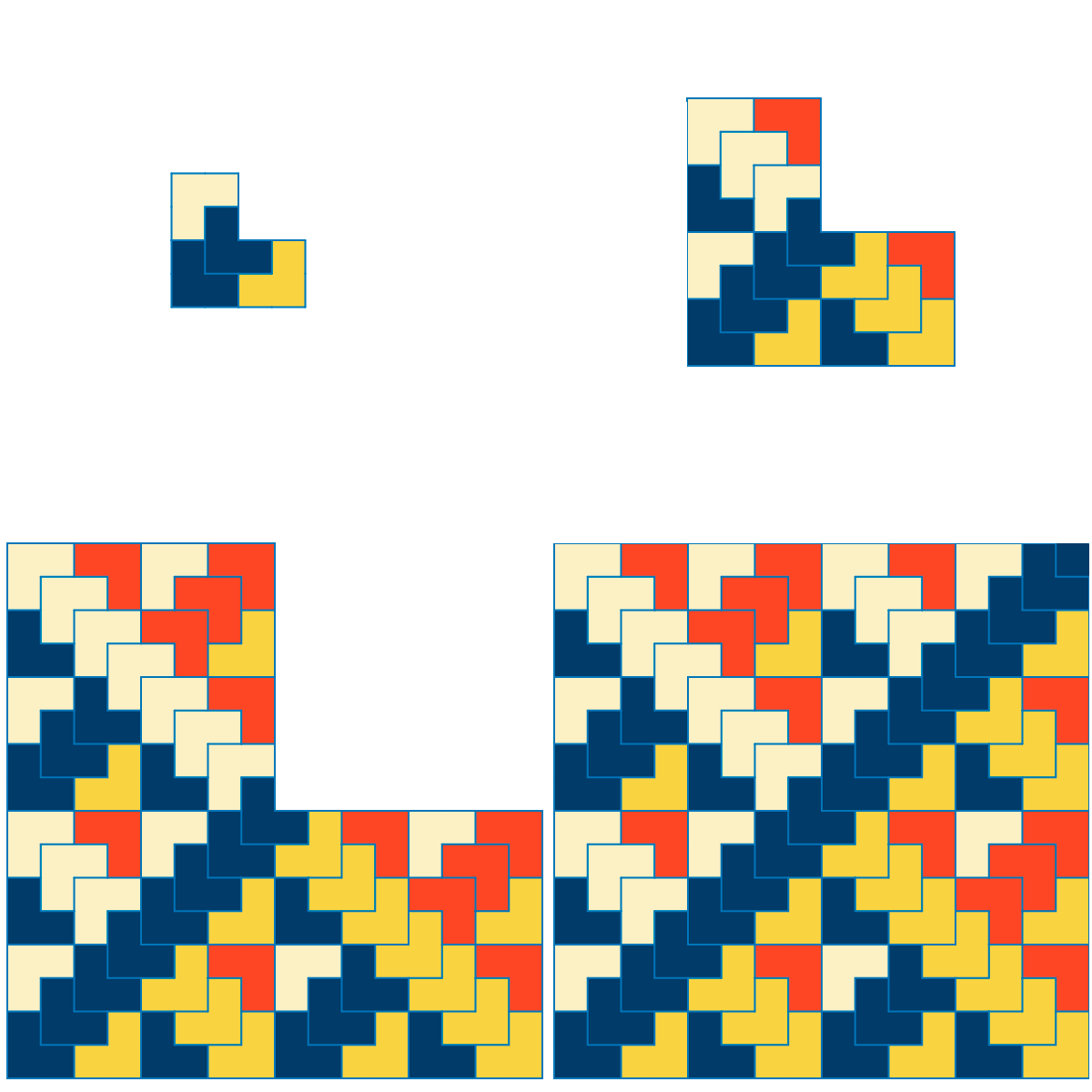 Combinatorial tilings from finite subdivision rules – The Obtuse Geometer