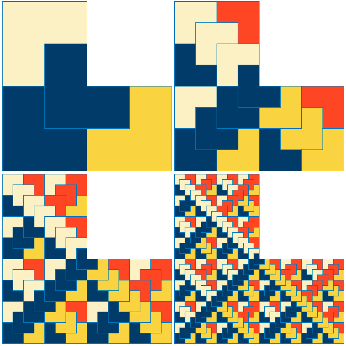 Combinatorial tilings from finite subdivision rules – The Obtuse Geometer